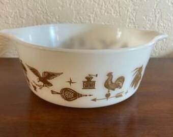 Pyrex Black Rooster | Etsy