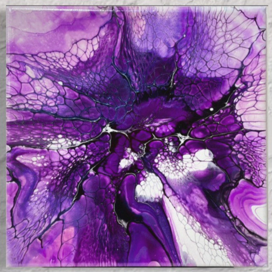 Acrylic Painting on Canvas/ Fluid Art Painting/ Abstract Painting ...