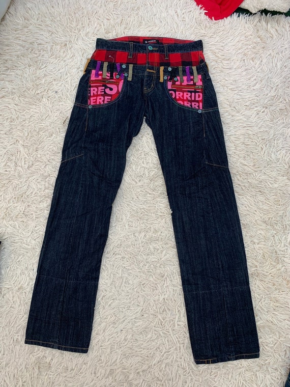 Double waist jeans store