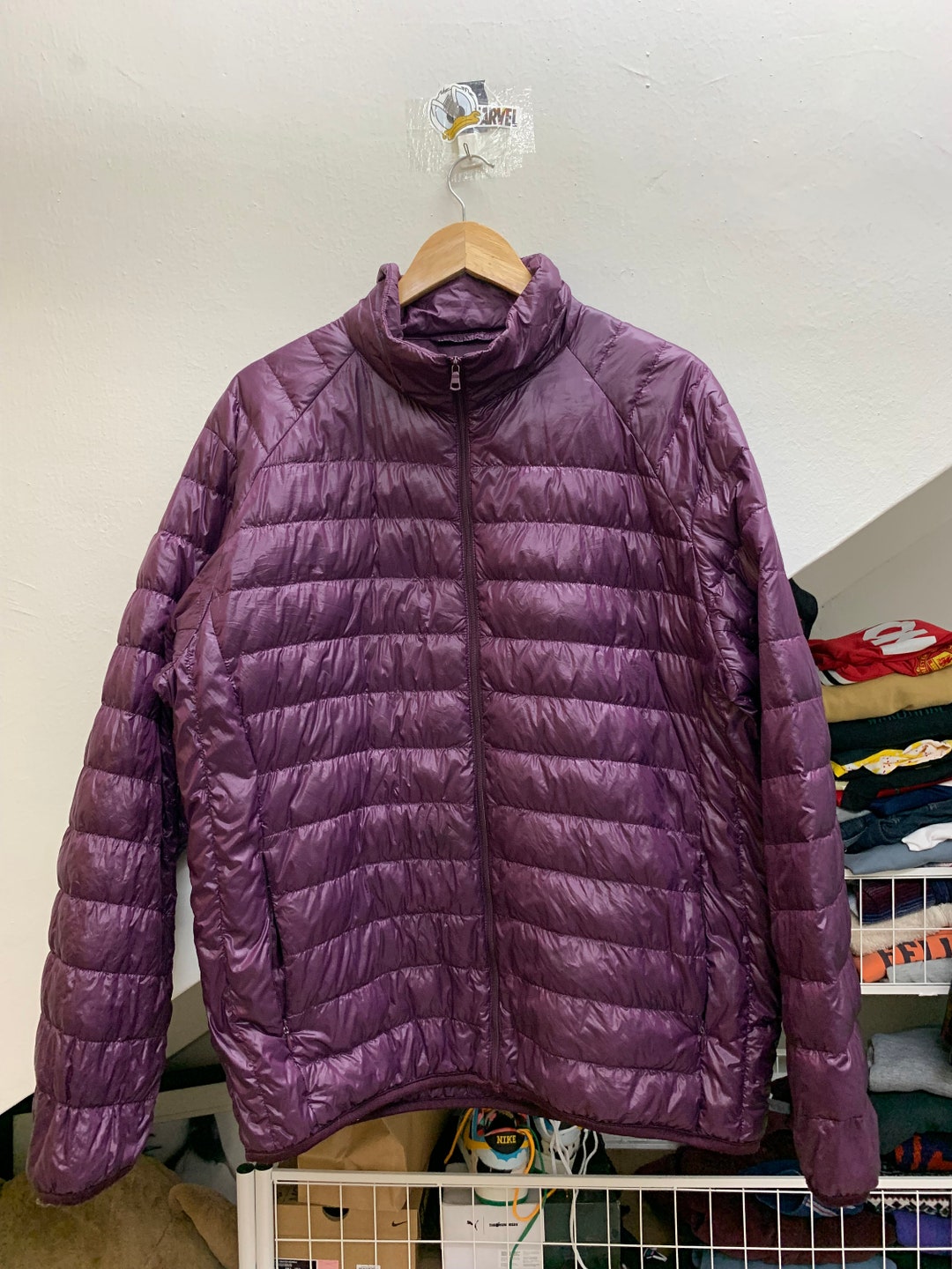 Size XL: Uniqlo Puffer Tech Japan Market Purple Rare Discontinued Item ...