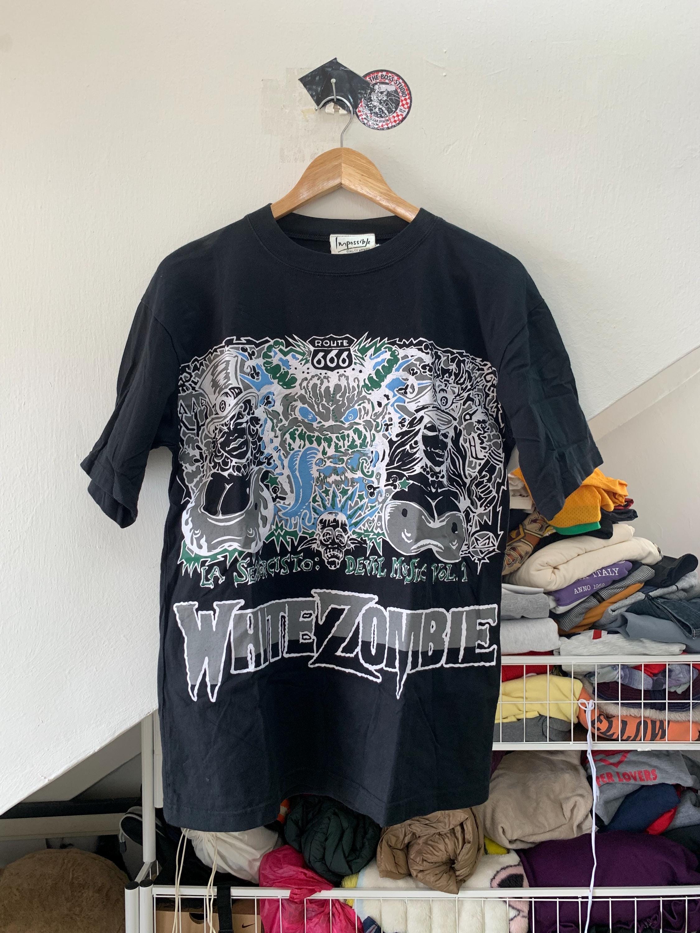 Vintage White Zombie Shirt - Etsy Vintage White Zombie Shirt - Etsy