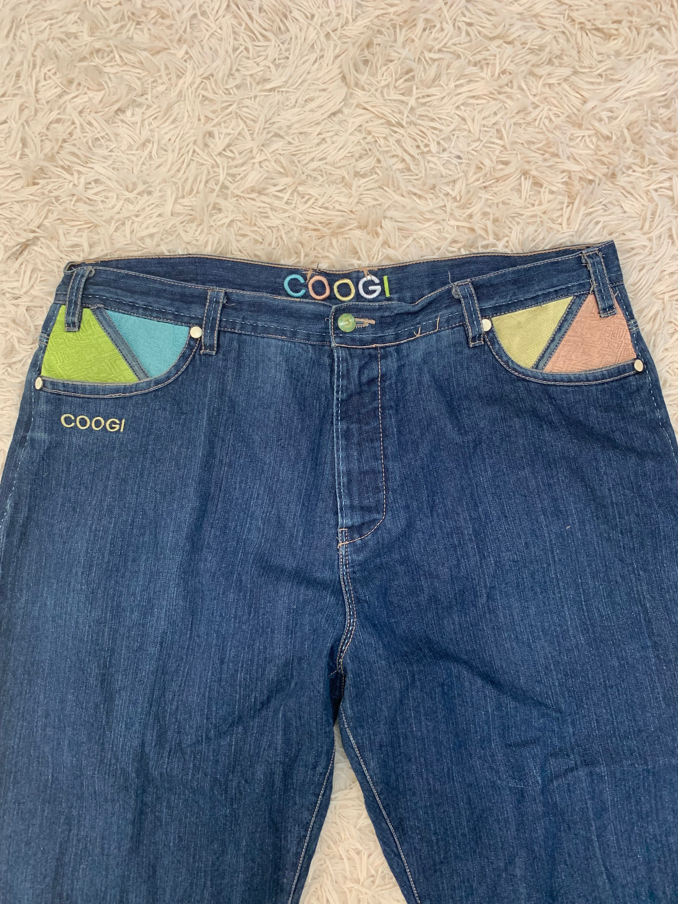Size 44 Inchs : Vintage Coogi Jeans Hip Hop Rapper Jeans Jnco Rare 2000 ...
