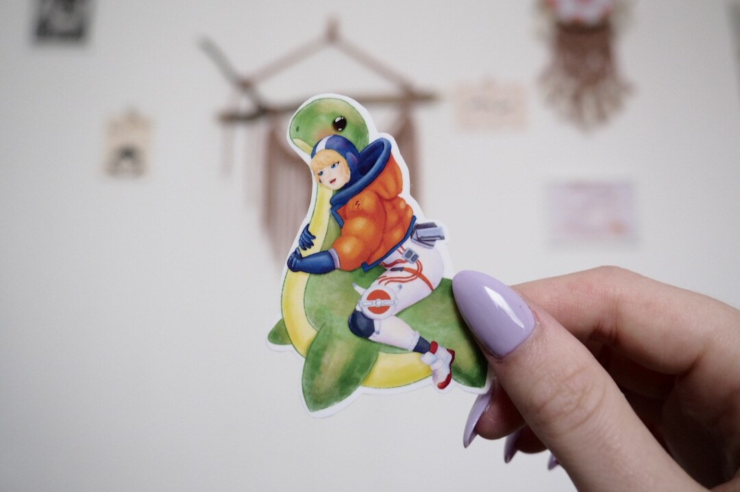 Watson and Nessie Glossy Vinyl Sticker Apex Legends Wattson Fanart ...