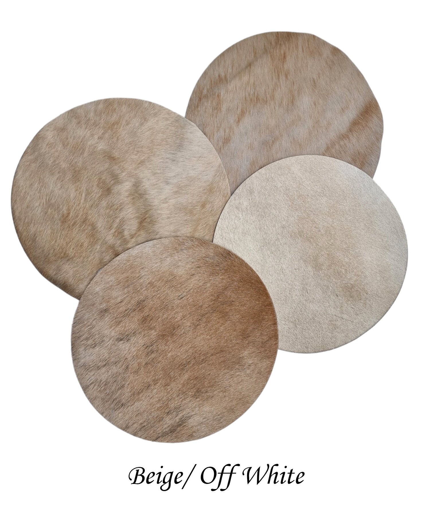 Di-cut Round Cowhide Circles 12.5" Diameter - Can Be Used as Cowhide ...