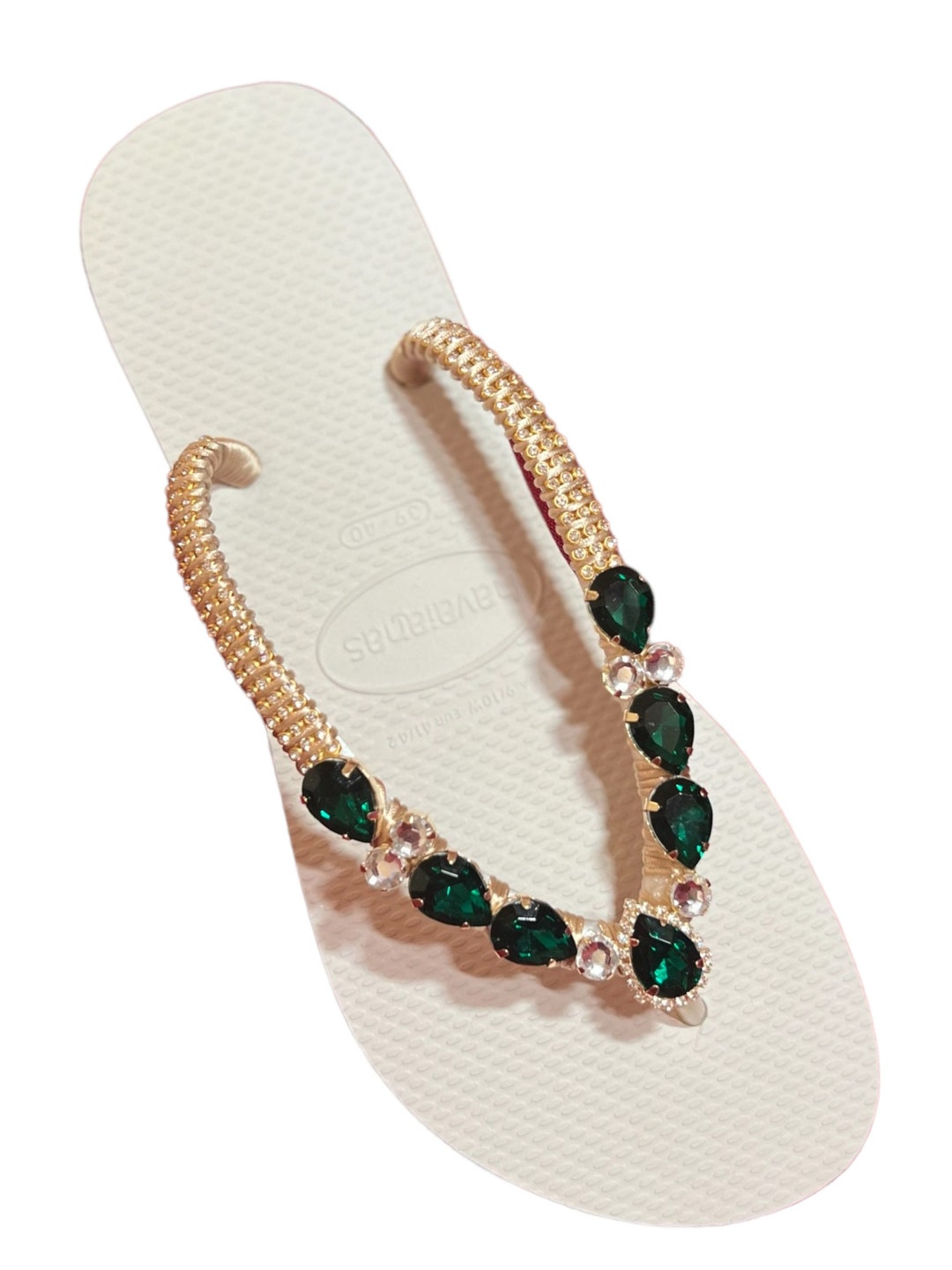 Personalized Havaianas Flip Flops, Bling Bridal Sandals - Etsy