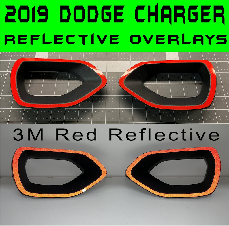 Reflective Upper Grille Bezel Overlay Fits 2019 Dodge Charger - Etsy