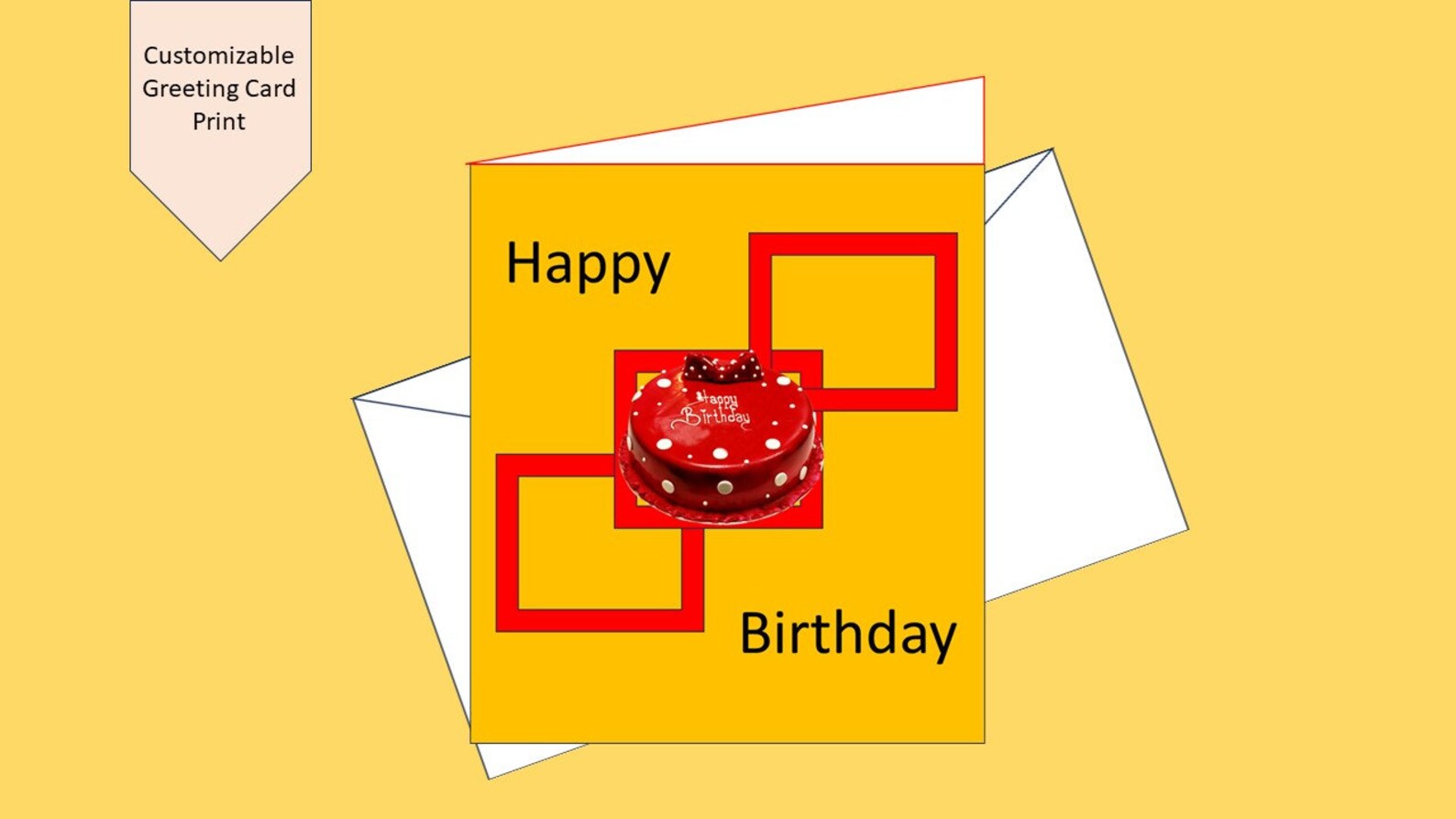 Happy Birthday Greeting Card Powerpoint Template - Etsy