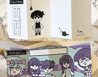 OMORI Happy Birthday Personalized Card Gift for Him/her - Etsy