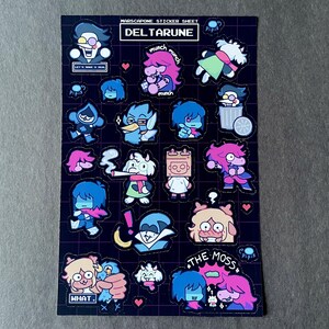Deltarune Sticker Sheet - Etsy