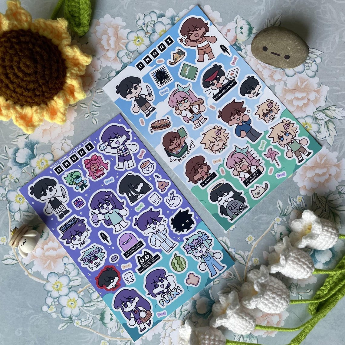 NEW Omori Sticker Sheets - Etsy