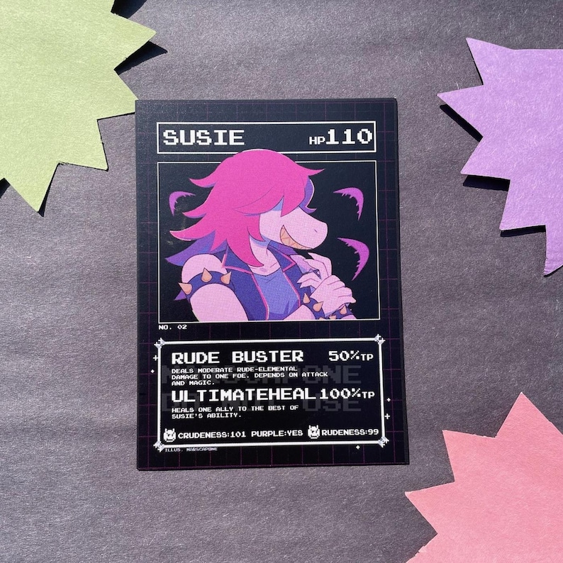 Deltarune Trainer Cards - Etsy