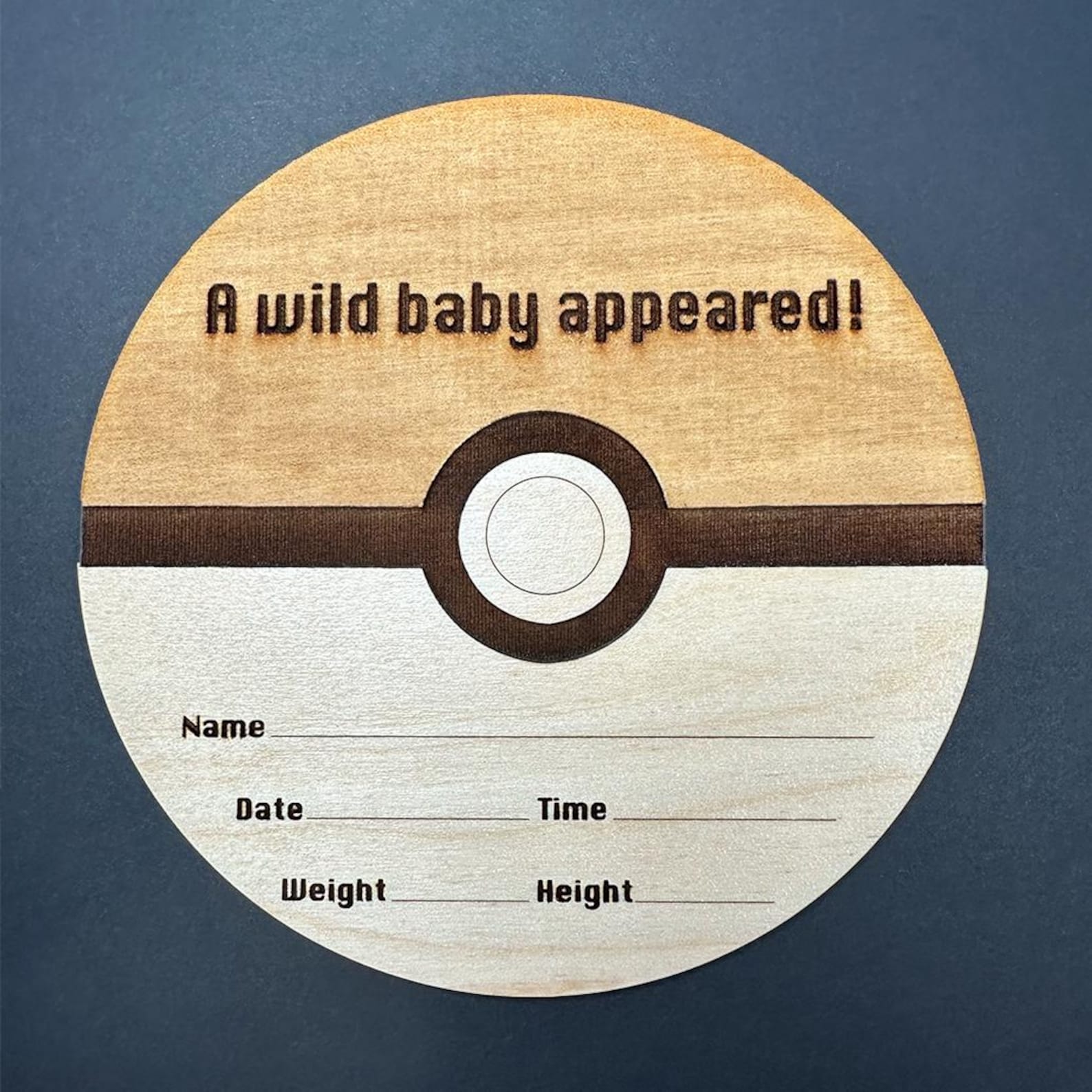 Pokéball Baby Announcement Sign - Etsy