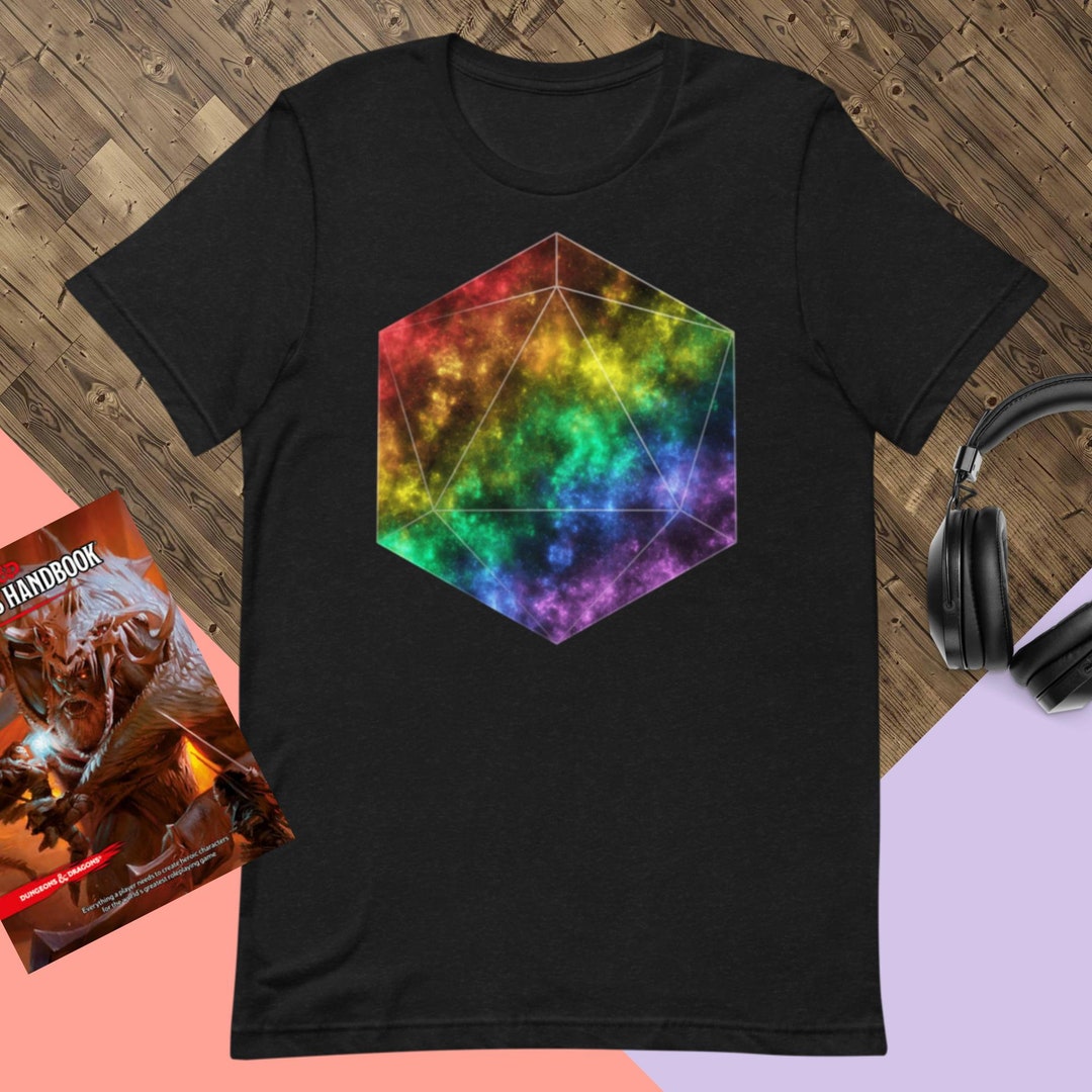 Cosmic Rainbow DND Unisex T-shirt Dungeons and Dragons D20 D&D Pride ...