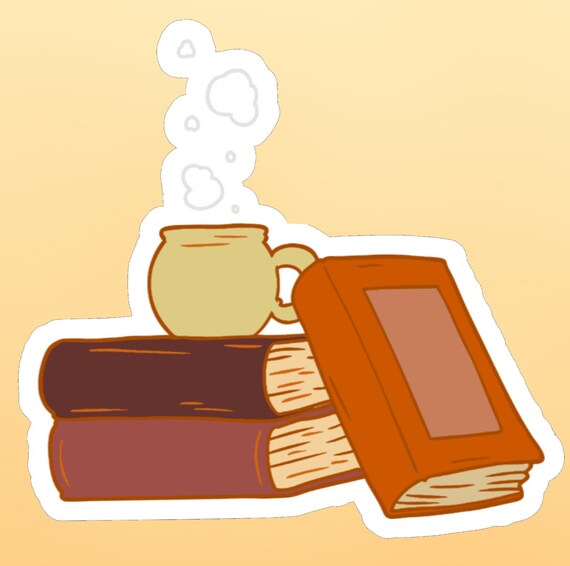 Cozy Book Sticker Aesthetic Sticker Book Sticker Vinyl - Etsy