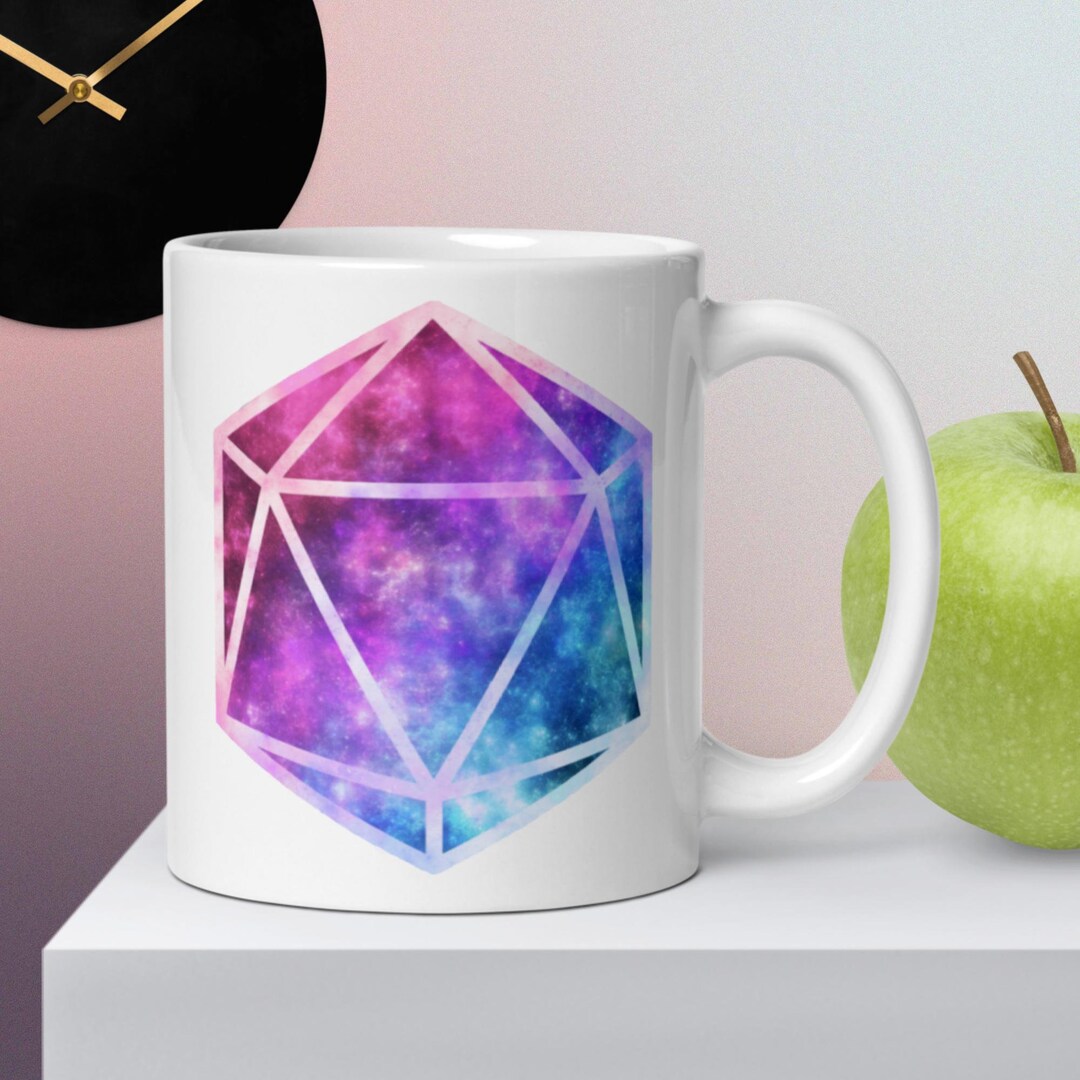 Cosmic D20 Dnd Coffee Mug Dungeons and Dragons D&D Gift DM Gift Dice - Etsy