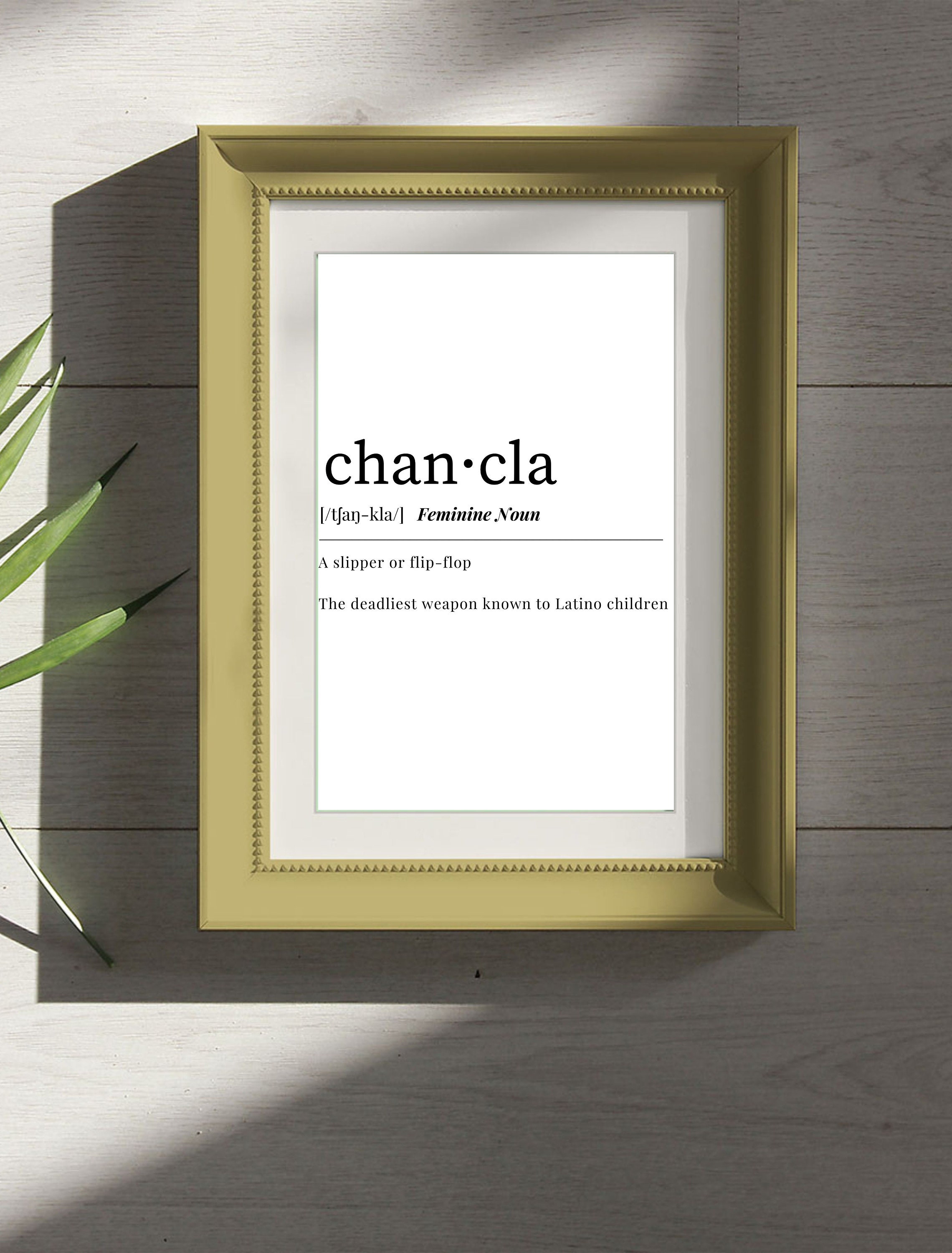 Chancla Definition Meaning Printable Wall Art Home Decor - Etsy