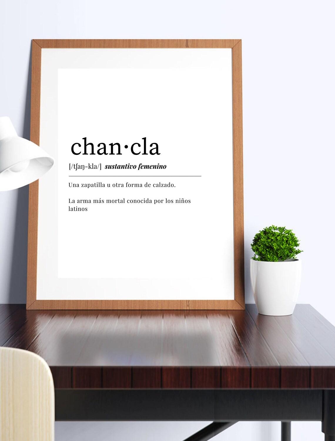 Chancla Definition Meaning Printable Wall Art Home Decor - Etsy