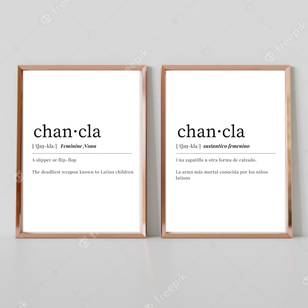 Chancla Definition Meaning, Printable Wall Art, Home Decor, Digital ...