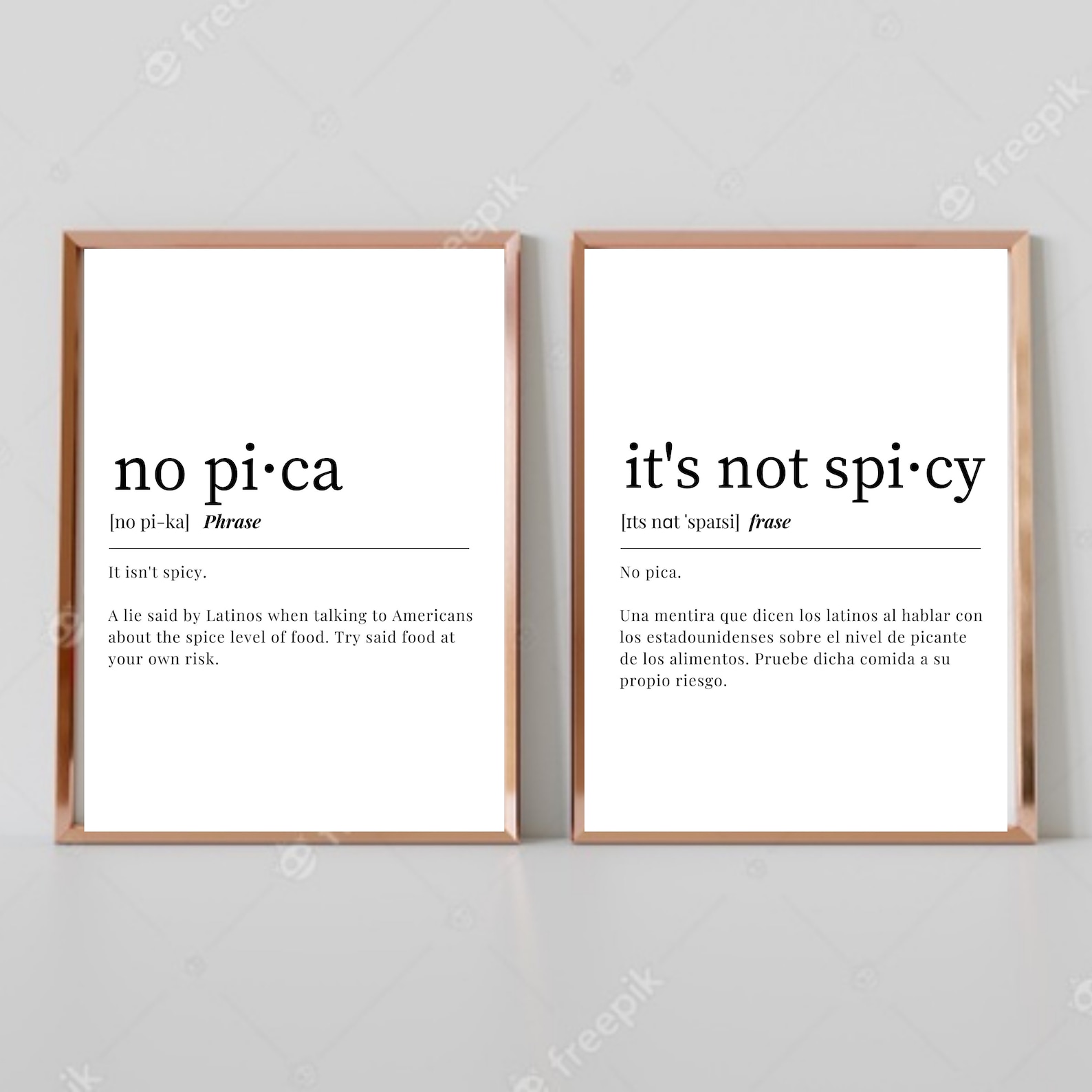 No Pica Definition Meaning, Printable Wall Art, Home Decor, Digital ...