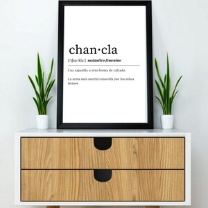 Chancla Definition Meaning, Printable Wall Art, Home Decor, Digital ...