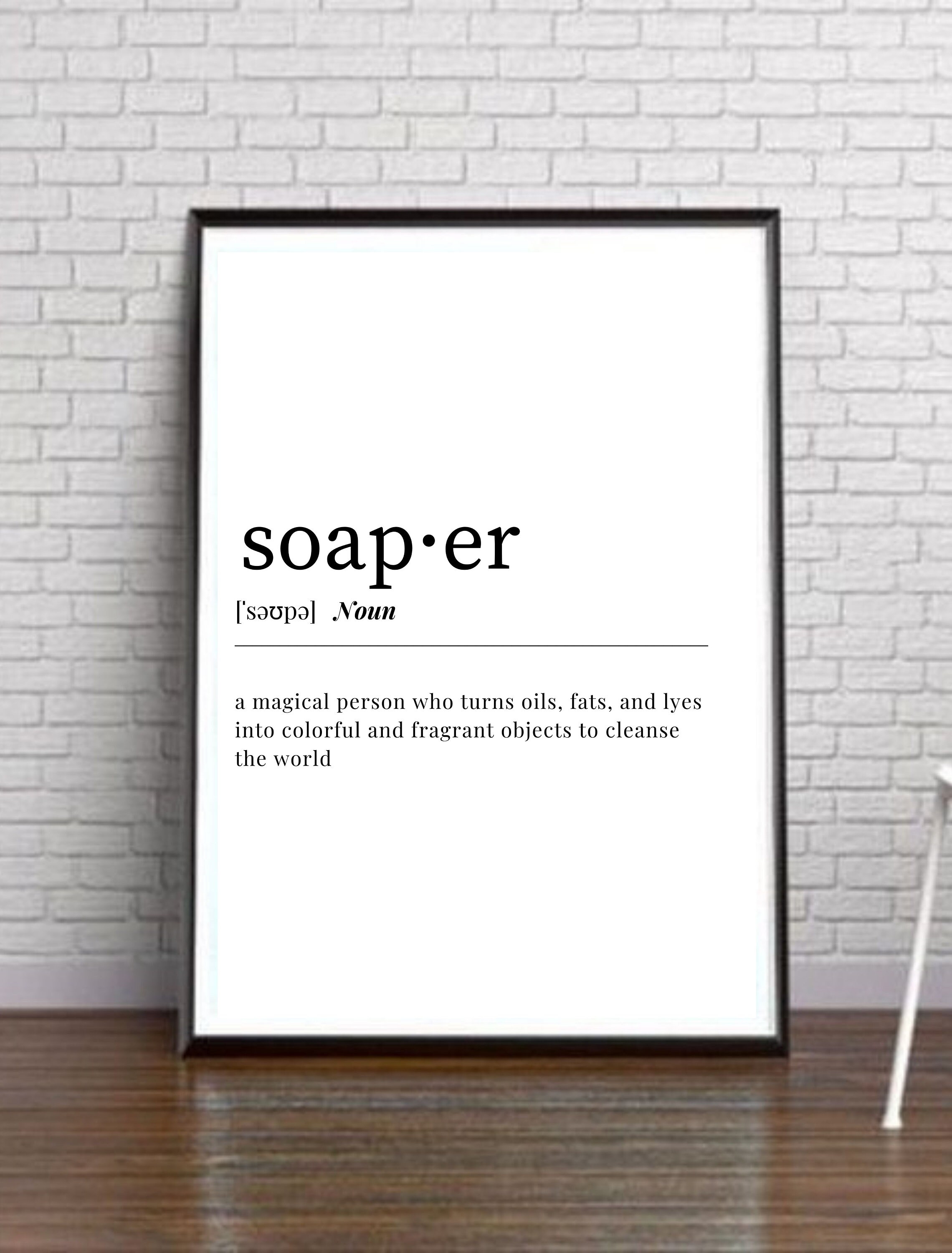 Soaper Definition Meaning, Printable Wall Art, Home Decor, Digital ...
