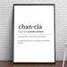 Chancla Definition Meaning, Printable Wall Art, Home Decor, Digital ...