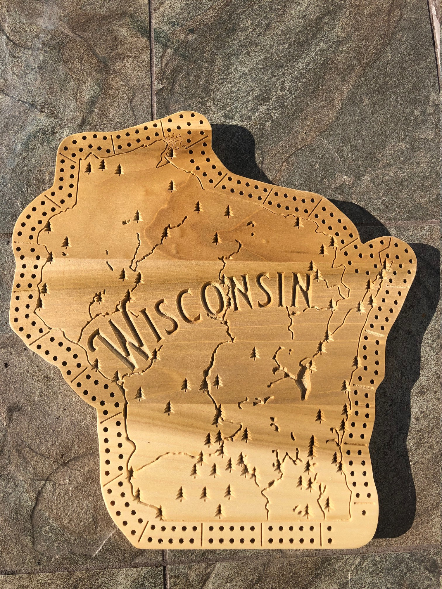 Wisconsin Cribbage Board - Etsy
