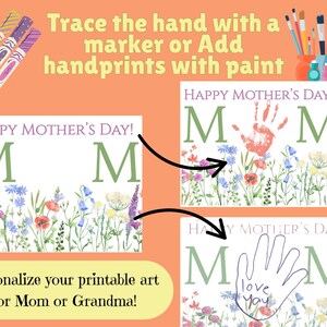 Printable Mother's Day Handprint Craft | Keepsake Handprint | Mom ...