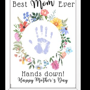 Mother's Day Handprint Craft | Printable Mother's Day Gift | Hands Down ...