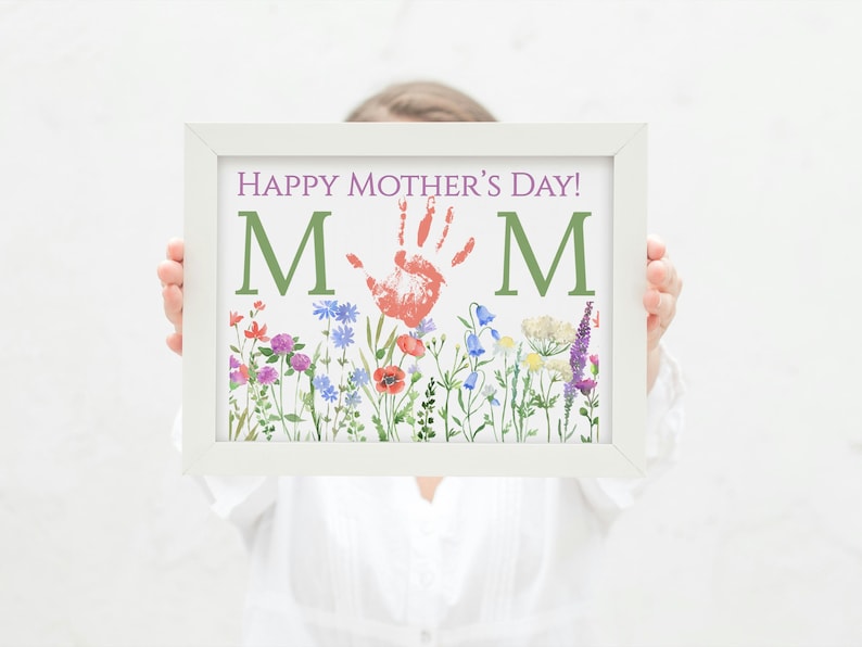 Printable Mother's Day Handprint Craft | Keepsake Handprint | Mom ...