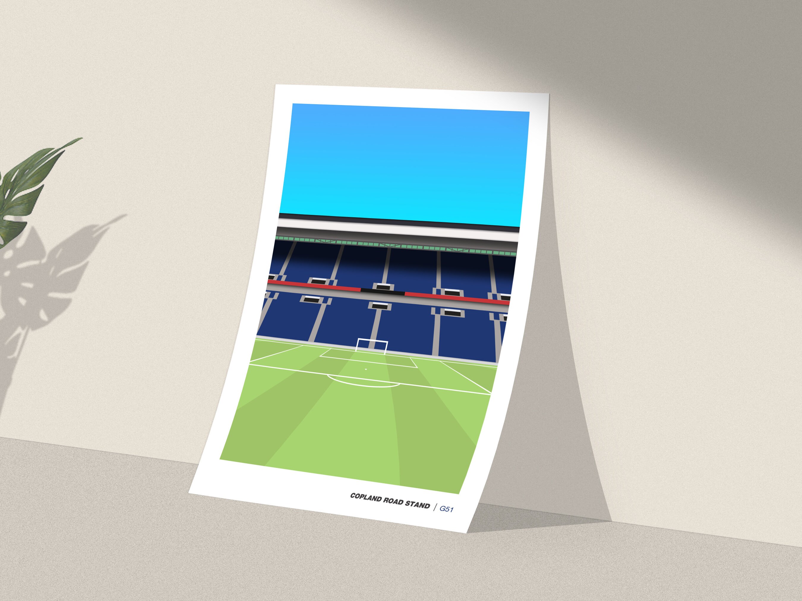 Rangers Ibrox Art Copland Road Stand Football Artwork - Etsy