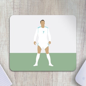 Cristiano Ronaldo Real Madrid Football Art Print Poster Canvas Mouse ...