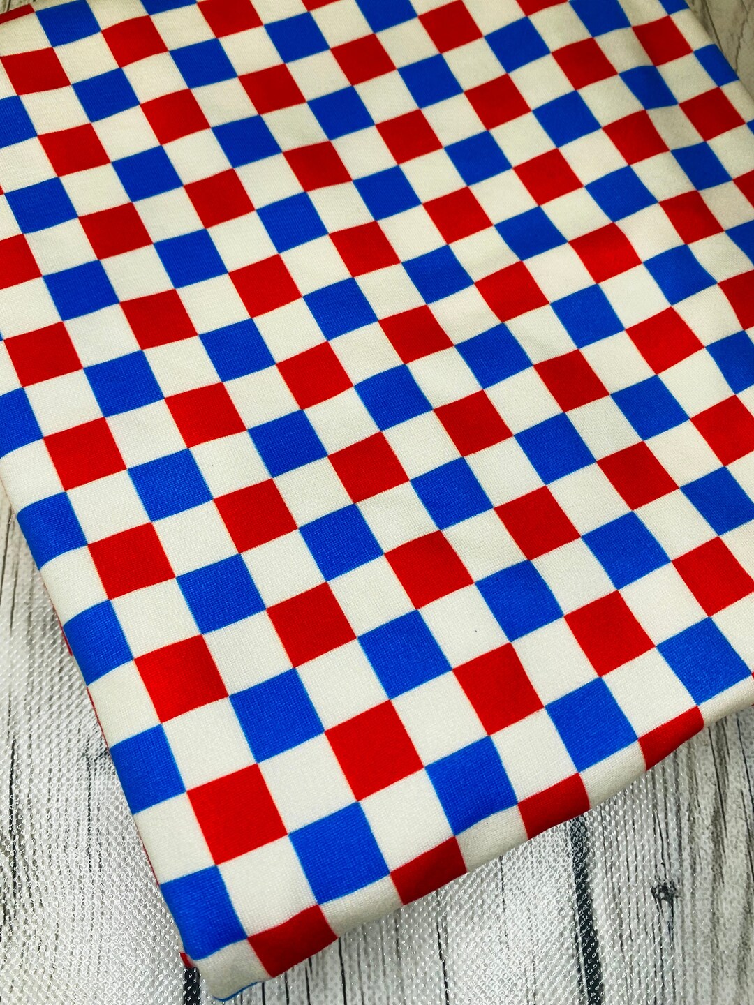 Ready to Ship DBP Fabric Blue & Red Vans Inspired Fourth of July ...