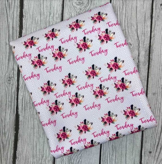 Days of the Week Bullet Makes Great Bows Head Wraps Bummies - Etsy