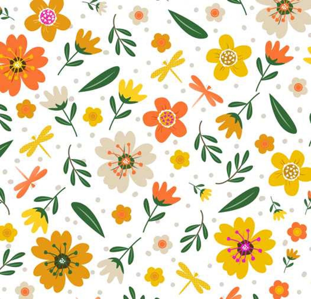 Made to Order Vintage Polka Dot Dragonfly Fall Floral Bullet, DBP, Rib ...