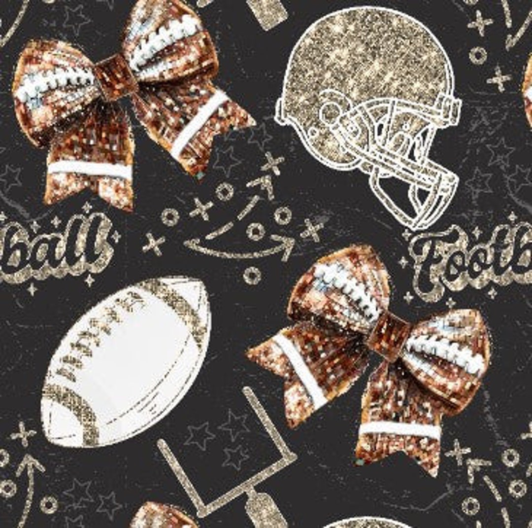 Made to Order Boujee Faux Glitter Girls Football Sports Bullet, DBP ...