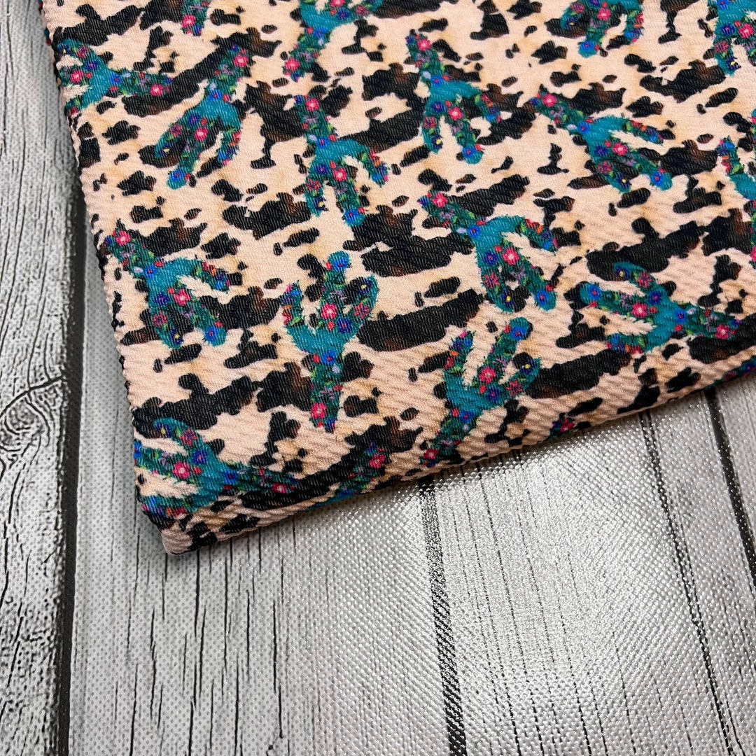 Ready to Ship Bullet Cow Print Cactus Makes Great Bows, Head Wraps ...