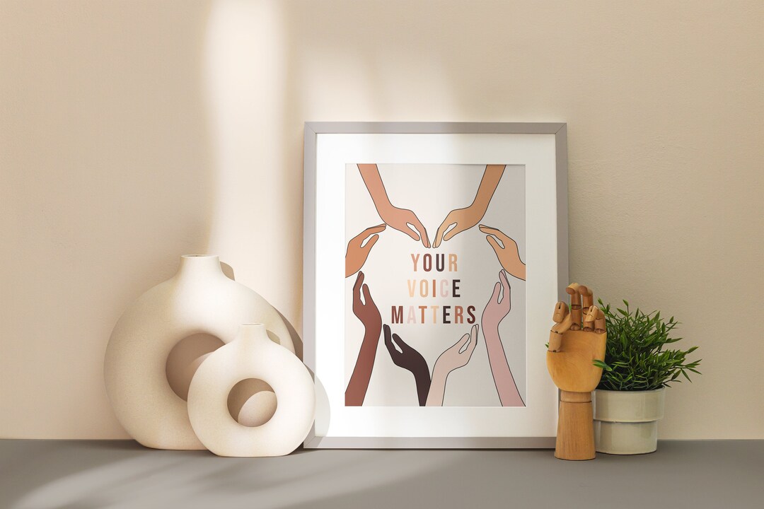 DIGITAL DOWNLOAD: Your Voice Matters Poster - Etsy