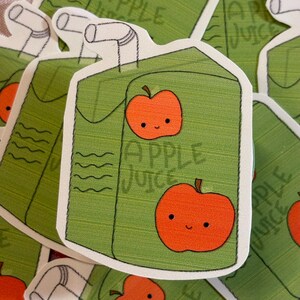Apple Juice Box Sticker! - Etsy