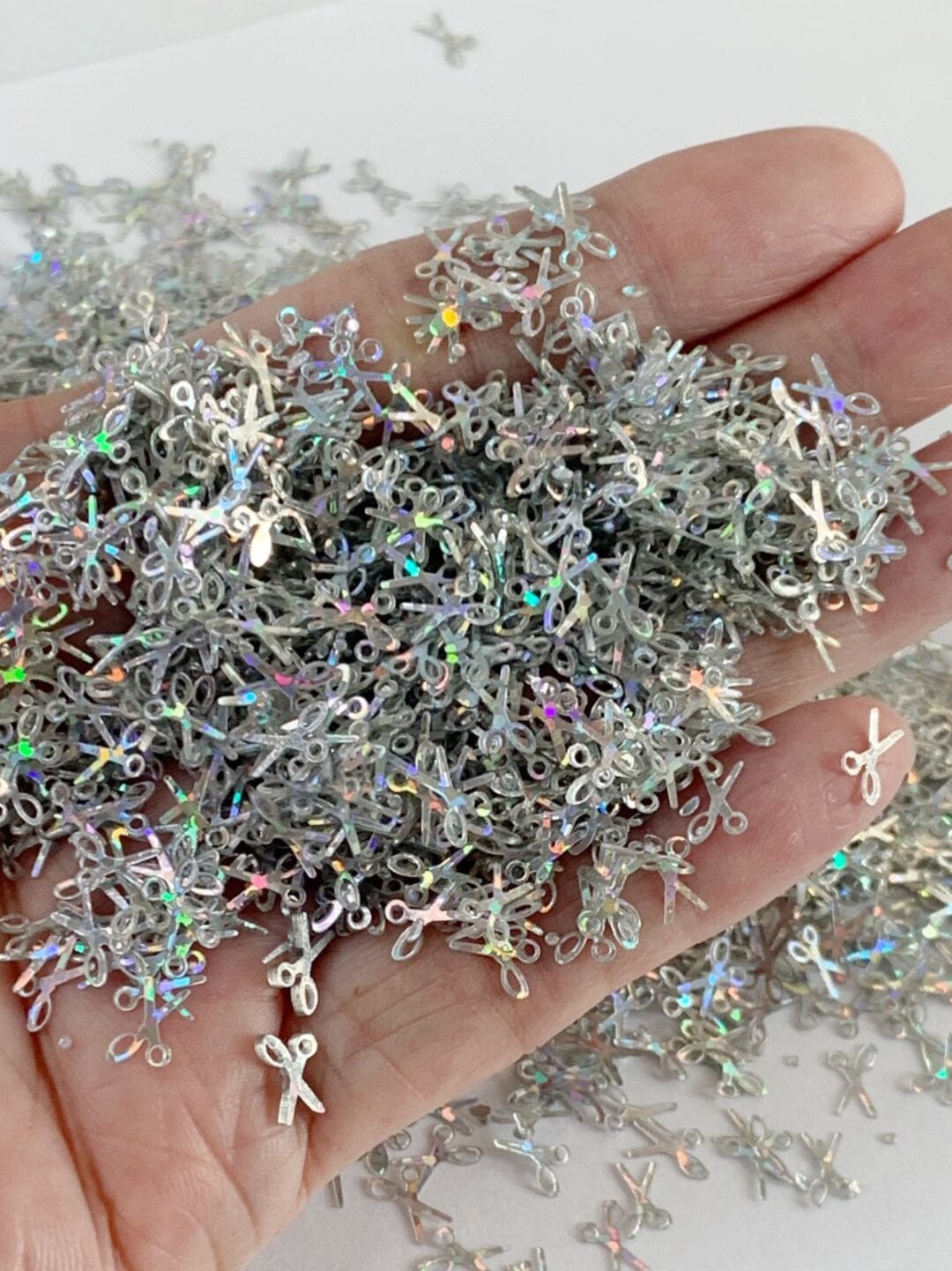 Holographic Scissors Chunky Glitter: Nail Art, Slime Toppings - Etsy