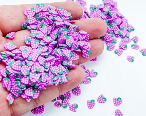 Polymer Clay Grape Slices Fake Fruit Fake Sprinkles Polymer - Etsy