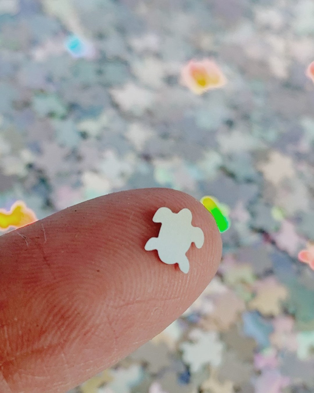 Silver Shift Translucent Sea Turtle Glitter, Turtles Decoden Glitter ...