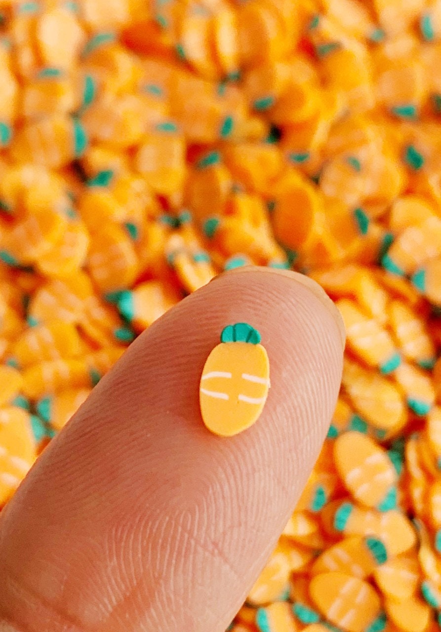 Polymer Clay Carrot Cane Slices Fake Food Sprinkles Polymer - Etsy