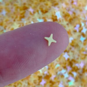 Yellow 4 Point Star Stars Glitter, Party Confetti, Decoden Glitter ...