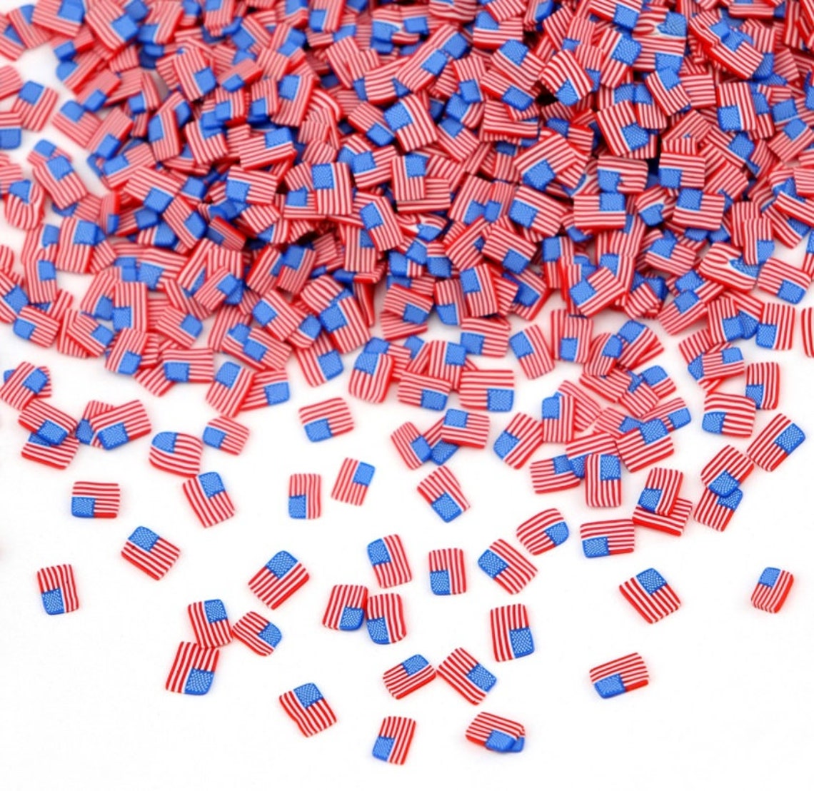 Polymer Clay American Flag Slices Fake Sprinkles Polymer - Etsy