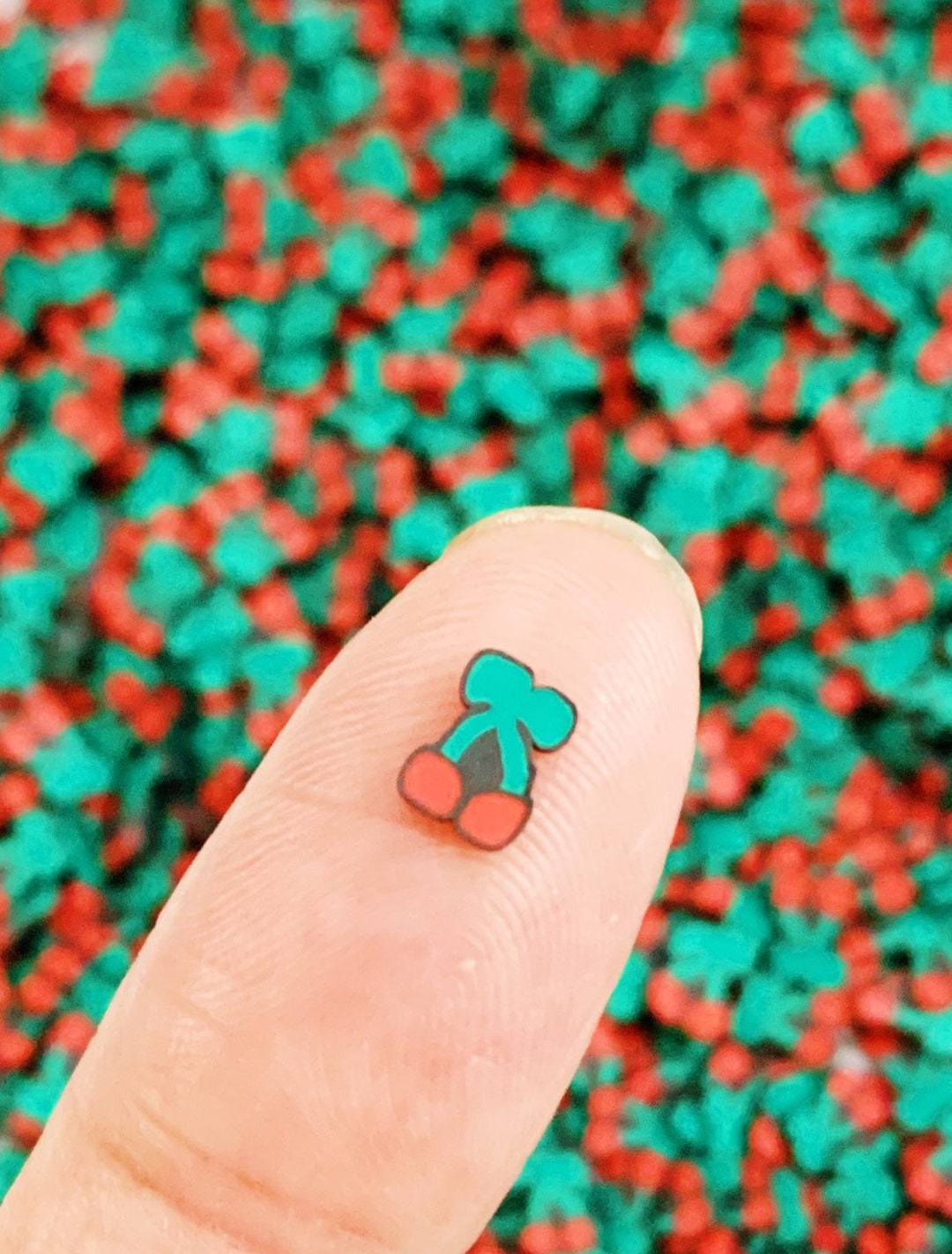 Polymer Clay Cherry Slices: Fake Fruit Sprinkles, Slime Resin Fillers ...