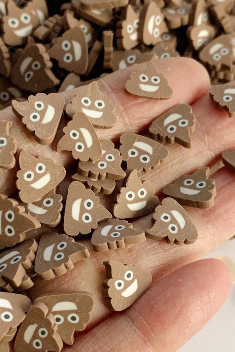 Polymer Clay Large Kawai Poop Slices Fake Sprinkles Shit - Etsy
