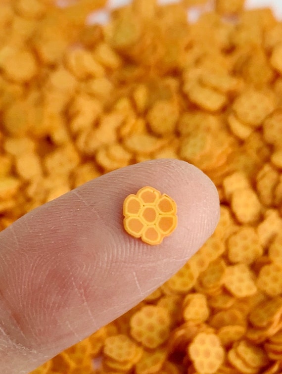 Polymer Clay Honey Comb Slices Fake Clay Fake Sprinkles | Etsy