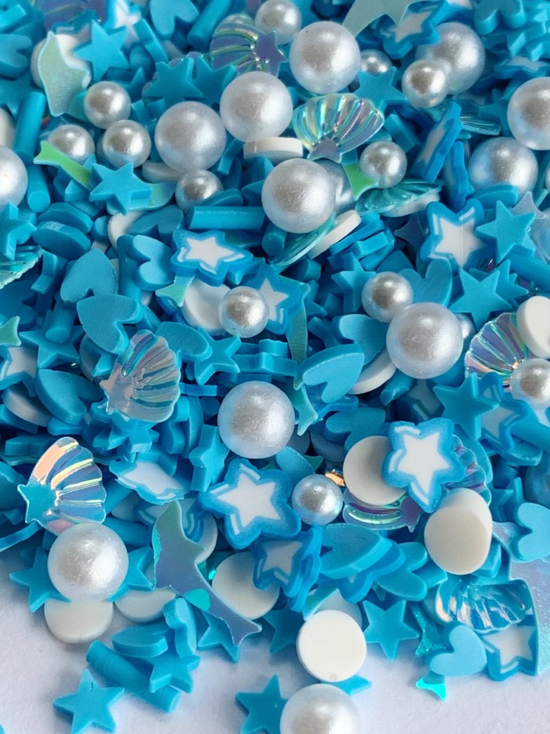 Under the Sea Sprinkle Mix: Blue Shells, Pearls, Dolphins, Glitter - Etsy