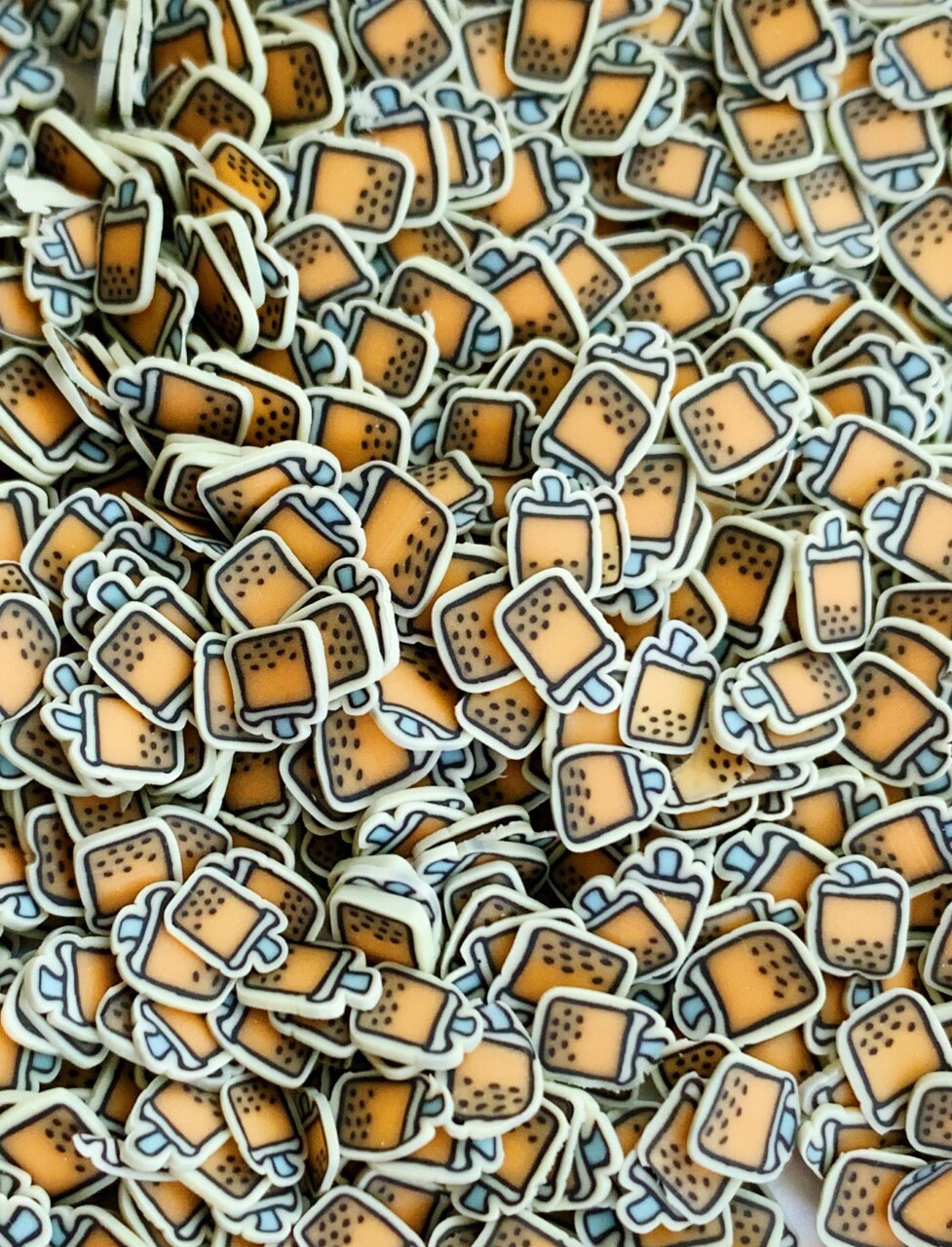 Polymer Clay Bubble Tea Boba Slices Fake Food Sprinkles - Etsy